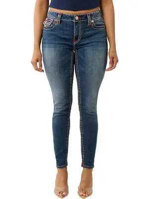 True Religion Jennie Skinny Jeans - Wave Lily