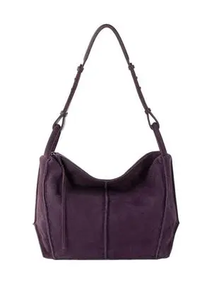 THE SAK Los Feliz Hobo Bag Aubergine Suede