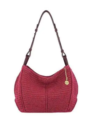 THE SAK Los Feliz Hobo Bag - Black Cherry Static