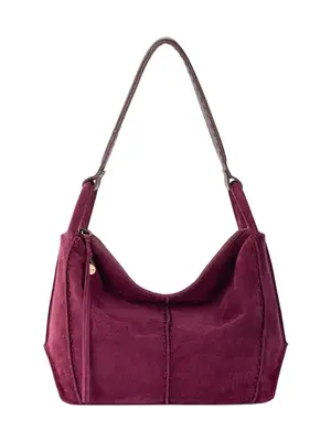 THE SAK Los Feliz Hobo Bag Currant Suede