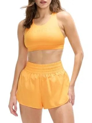 PELOTON Cadent Mid Neck V Strap Bra - Amber