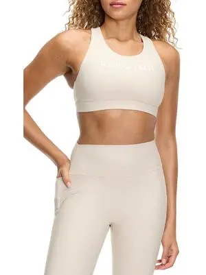 PELOTON Peloton Cadent Mid Neck V Strap Bra Oatmeal