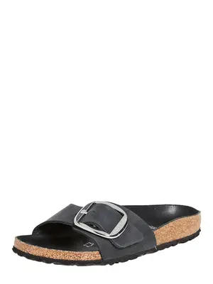 BIRKENSTOCK Madrid Big Buckle Sandals - Black