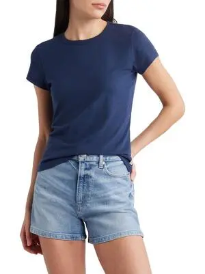 Marine Layer Marine Layer Re-spun Signature Crewneck T-Shirt Navy