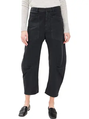 NILI LOTAN Shon Twill Trousers - Carbon