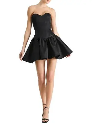 HELSI Emma Strapless Cocktail Minidress - Black