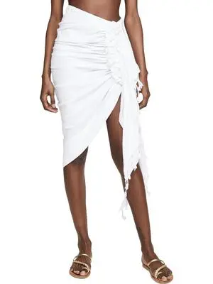 JBQ Tulum Cover Up Skirt - White