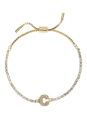 Baublebar BaubleBar Initial Tennis Slider Bracelet Gold C