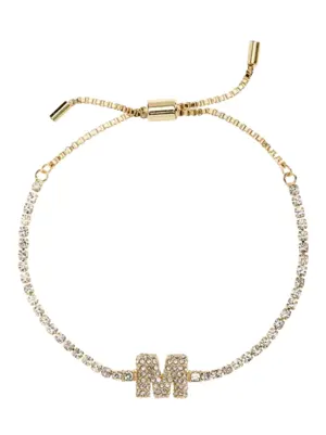 Baublebar BaubleBar Initial Tennis Slider Bracelet Gold M