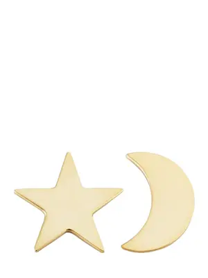 ORADINA 14k Night Sky Studs - Yellow Gold