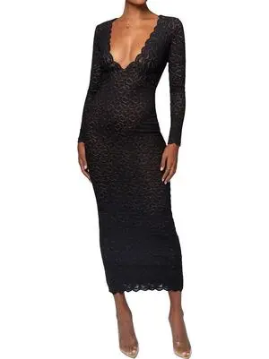 JLUXLABEL Reunited Lace Maxi Dress - Black