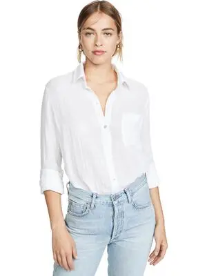 Rails Ellis Gauze Shirt - White