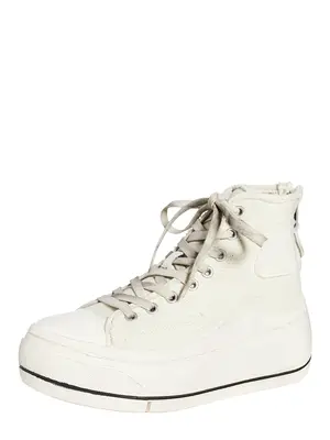 R13 High Top Sneakers - Ecru Convas