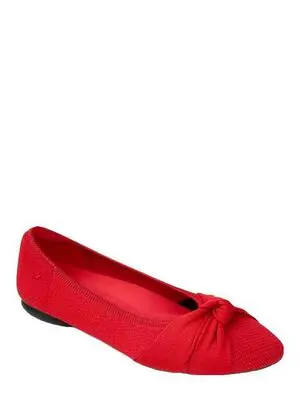 Vivaia VIVAIA Bibi Knotted Water-Resistant Flats Ruby Red
