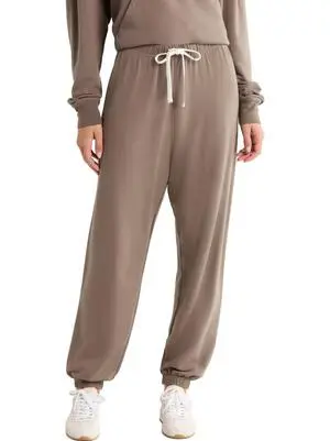 Splits59 Andie Oversized Modal Fleece Sweatpants - Lentil