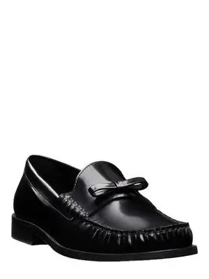 STUART WEITZMAN Lottie Bow Loafer - Black