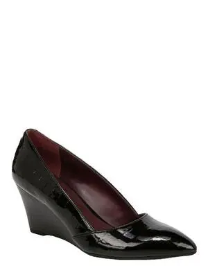 Franco Sarto Franco Sarto Frankie Pointed Toe Wedge Pump Black