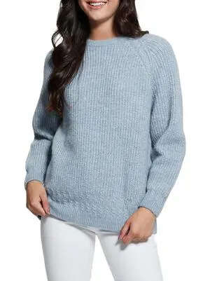 Guess Margo Mixed Stitch Sweater - Blue Ribbon