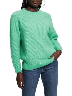 Guess GUESS Margo Mixed Stitch Sweater Sea Glass Green