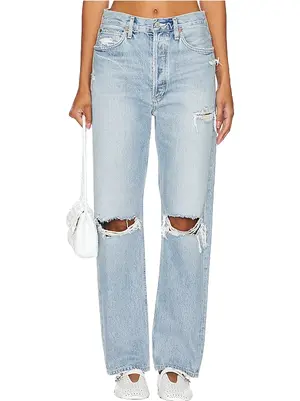 AGOLDE Agolde 90's Mid Rise Loose Fit Jeans Threadbare