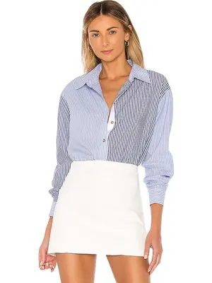 L'academie The Blaise Top - Blue & White