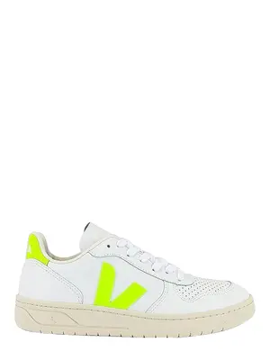 VEJA V-10 Sneaker Extra White & Jaune Fluo
