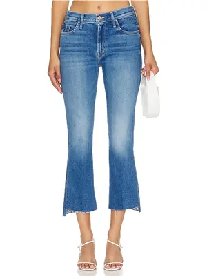 MOTHER MOTHER The Insider Crop Step Fray Jeans Different Strokes