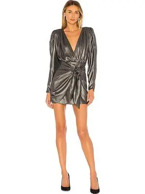 L'academie The Dore Mini Dress - Silver
