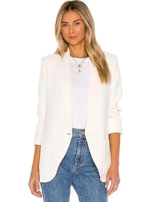 Amanda Uprichard Shawl Collar Blazer - Ivory