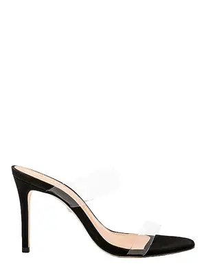 Schutz Ariella Heel - Black & Transparente