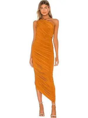 Norma Kamali Diana Gown Bronze