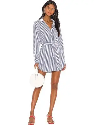 L'academie The Zoe Mini Dress - Blue & White
