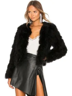 LAMARQUE LAMARQUE Deora Feather Jacket Black