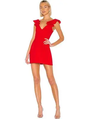 Amanda Uprichard Gimlet Dress With Back Cut-out - Lipstick