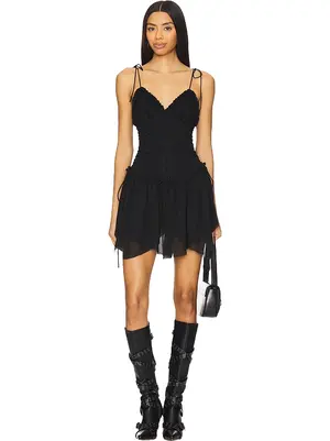 H:OURS Teagan Mini Dress - Black