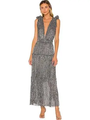 SABINA MUSAYEV Helena Maxi Dress - Multicolor Silver
