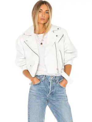 LAMARQUE X Dylan Leather Jacket - White