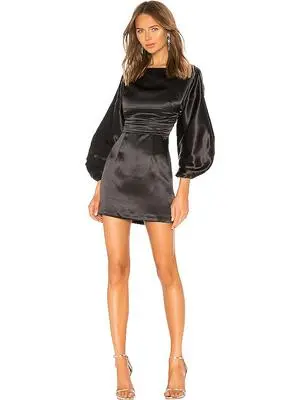 H:OURS Cristiano Mini Dress - Black Noir