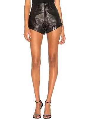 LPA Leather Relaxed Cuff Shorts