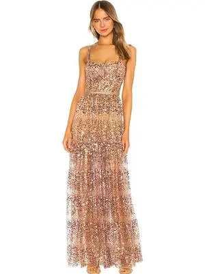 BRONX AND BRONCO Runway Midnight Gown - Gold