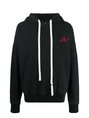 Paul & Shark Logo Embroidered Hoodie - Blue