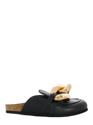 JW Anderson Chain Loafer Mules - Black