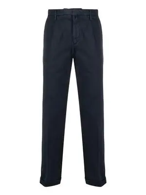 BRIGLIA 1949 Pleated Straight-leg Trousers - Blue