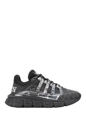 Versace Trigreca Low-top Sneakers - Black