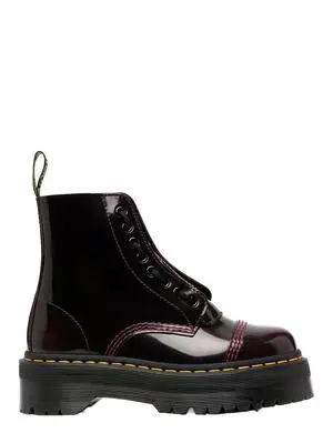 DR. MARTENS Gloss Lace-Up Ankle Boots