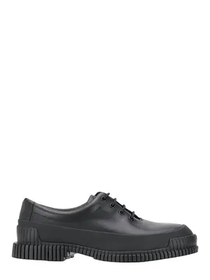 Camper Ridged Sole Lace-up Shoes - Black