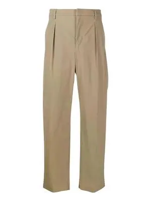 Valentino Garavani Darted Straight-Leg Trousers Neutrals