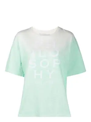 Philosophy Di Lorenzo Serafini Gradient-dyed T-shirt - Green