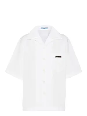 Prada Panelled Bowling-style Shirt - White