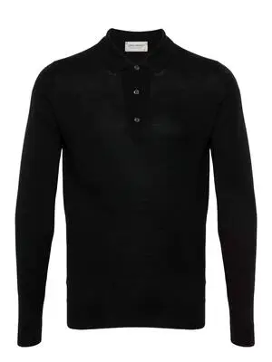John Smedley Belper Polo Shirt - Black